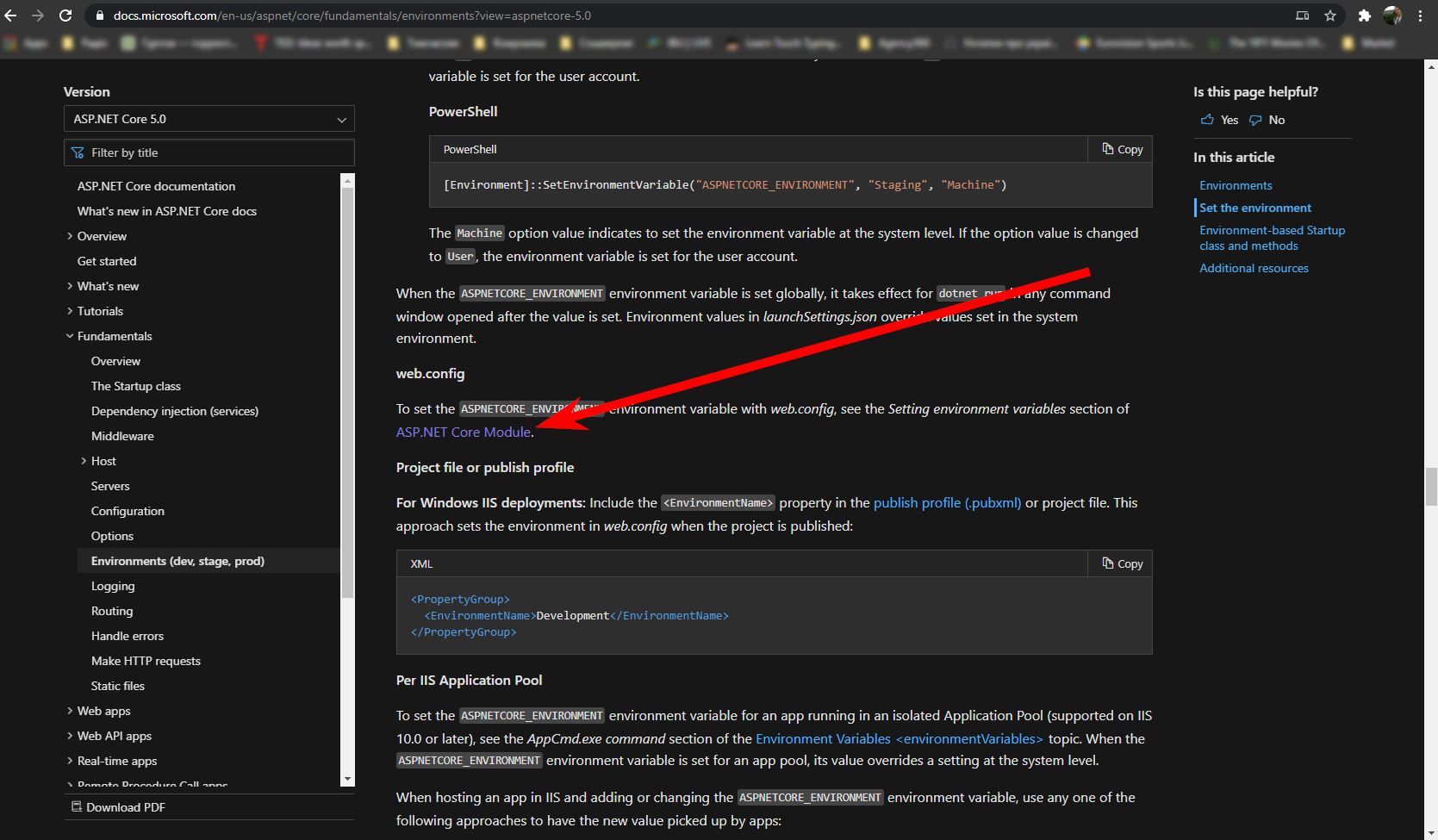 5 Specifying Aspnetcore Environment In Nfig Doesn T Have