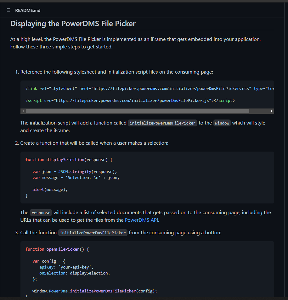 No Accesstoken Usage · Issue 12 · Powerdmsfile Picker Sample Implementations · Github