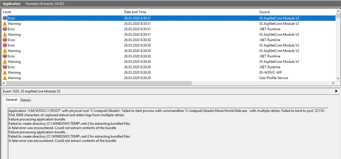 Multiple Single Exe Apps Not Working Under Iis On The Same Machine · Issue 38472 · Dotnet