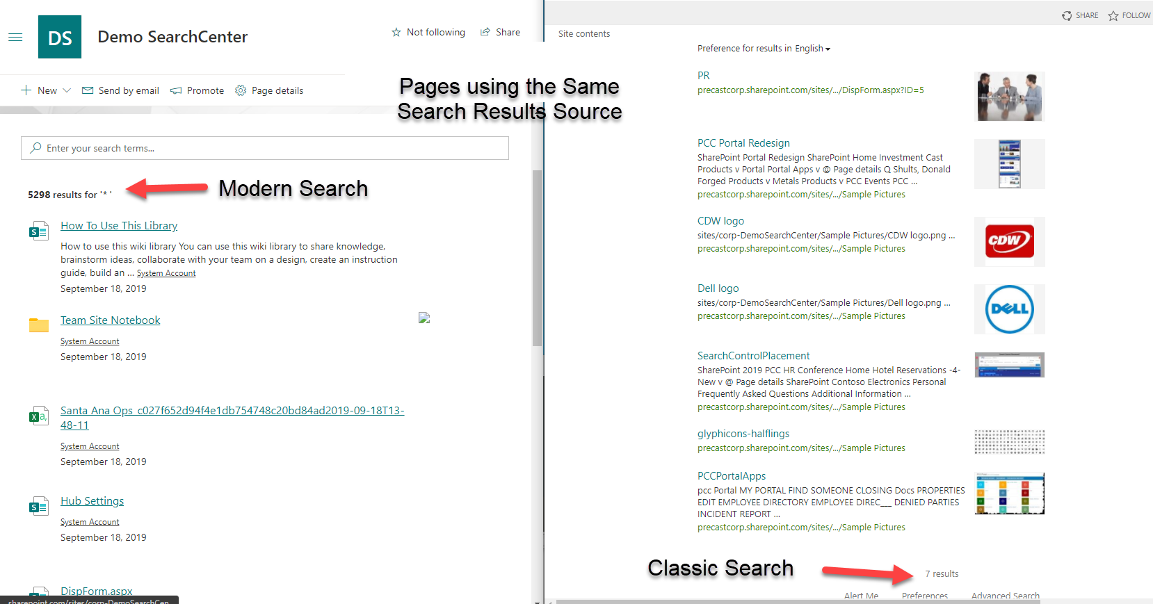 Results Webpart return extraneous items when using a custom "Results Source Id /Name" · Issue ...