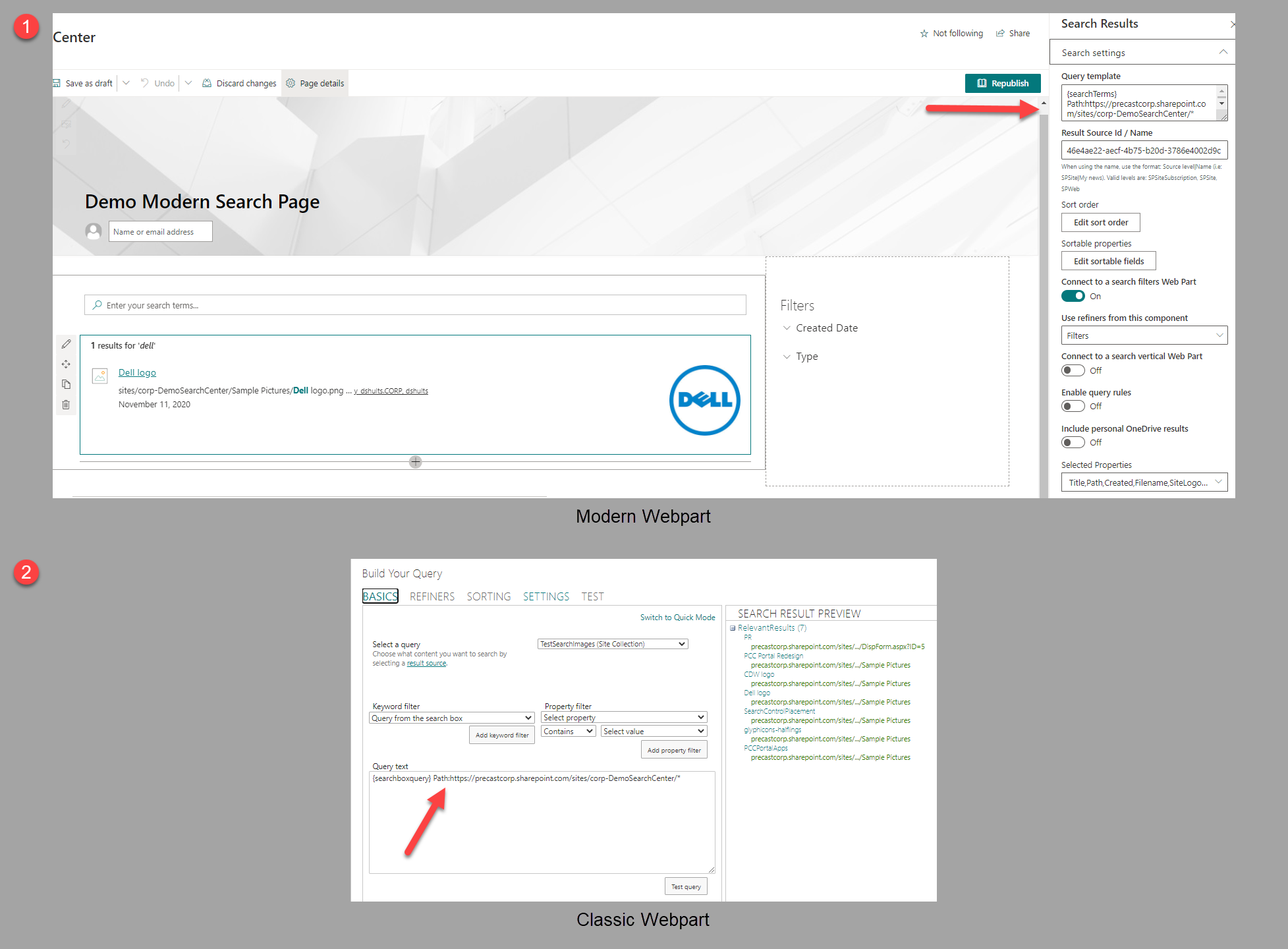 Results Webpart return extraneous items when using a custom "Results Source Id /Name" · Issue ...