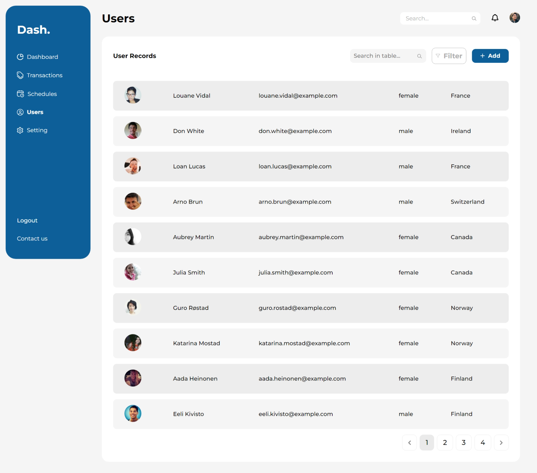 GitHub - m26unkwn/dash-board: Dash - it is react based dashboard application with dummy data.