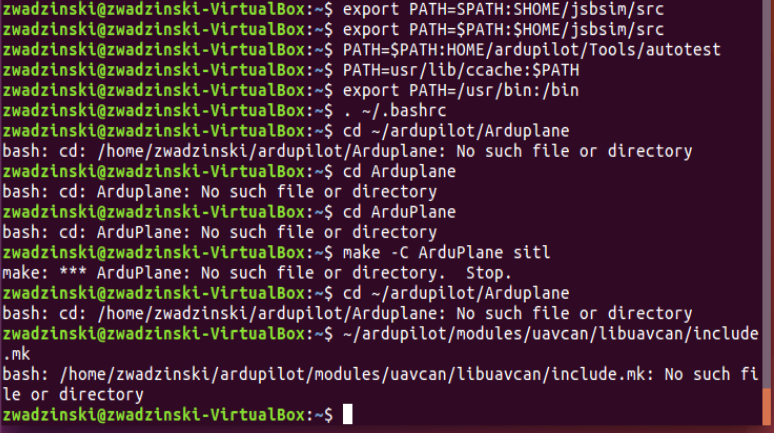 No Such File Or Directory Linux Vm · Issue 1791 · Ardupilotardupilot