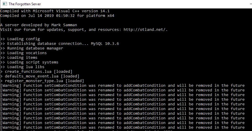 Warning not displaying the source file that need the change · Issue #2629 · otland ...