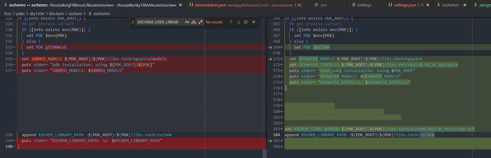 gf180mcuC Xschem Setup Bugs · Issue #9 · iic-jku/IIC-OSIC-TOOLS · GitHub