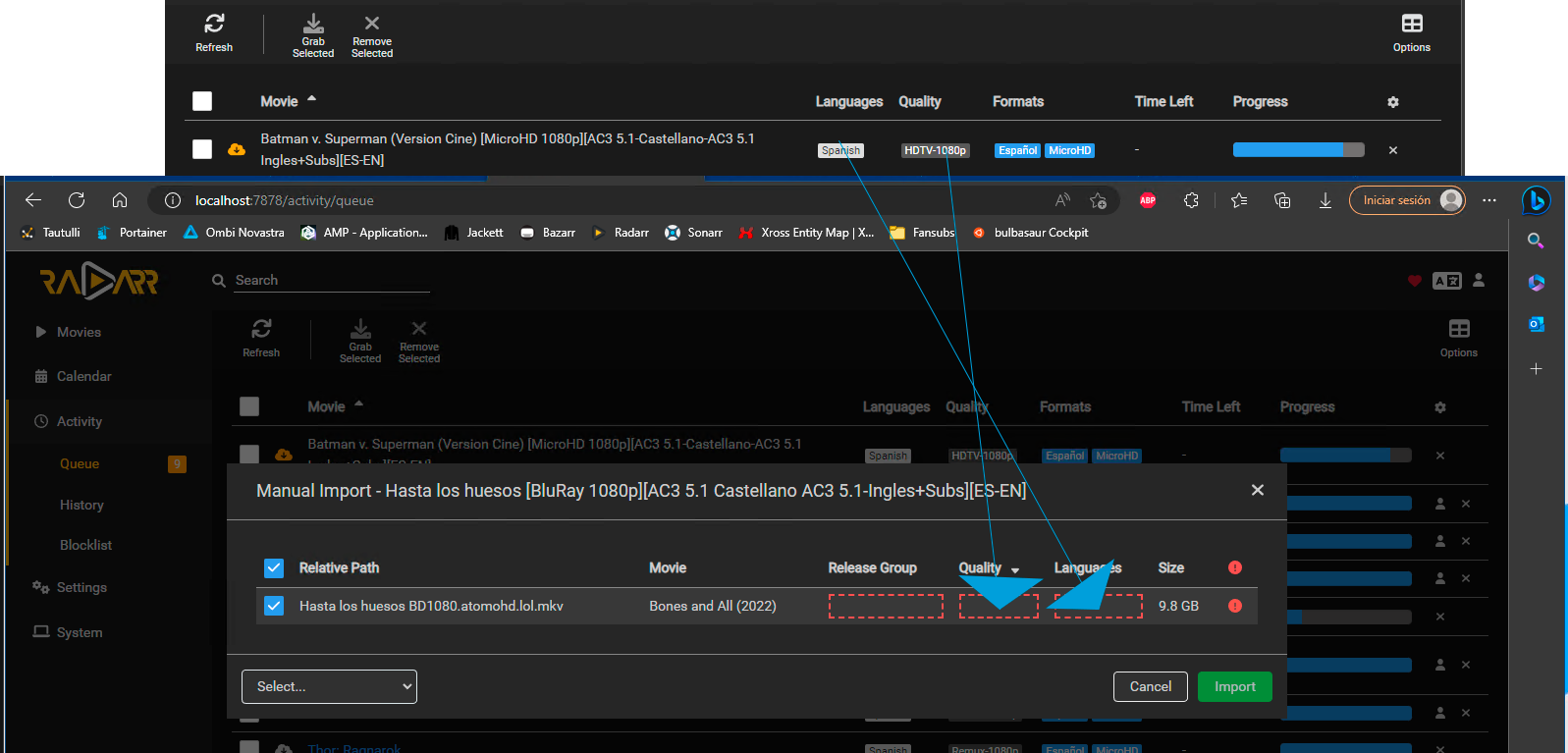 "Semi-Automatic Parse File" Restore the automation with shitty torrent ...