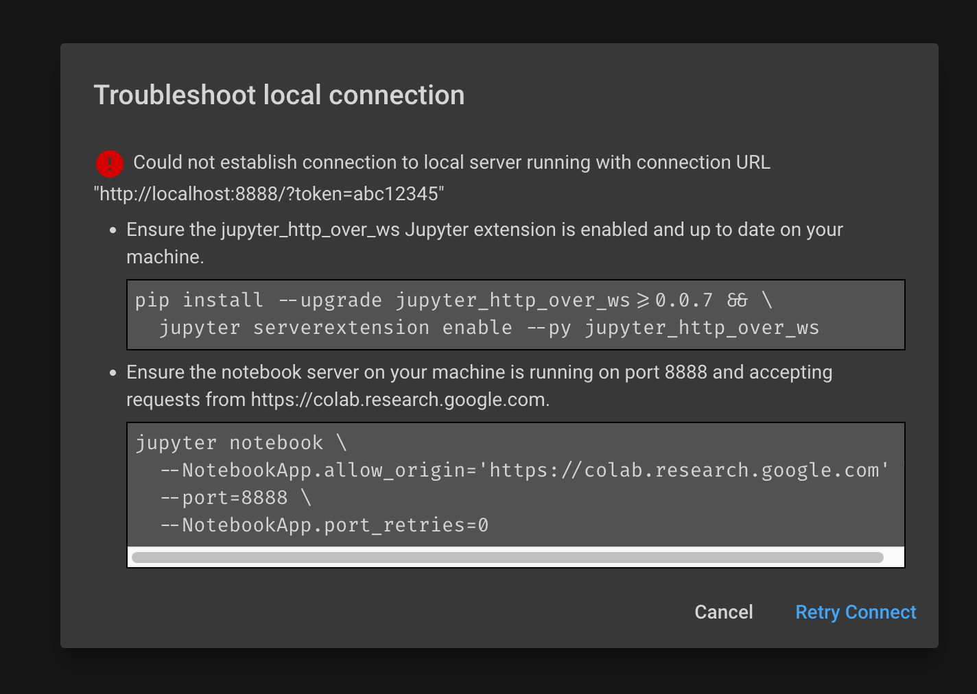 running local google colab returns multyple error · Issue #2608 ...