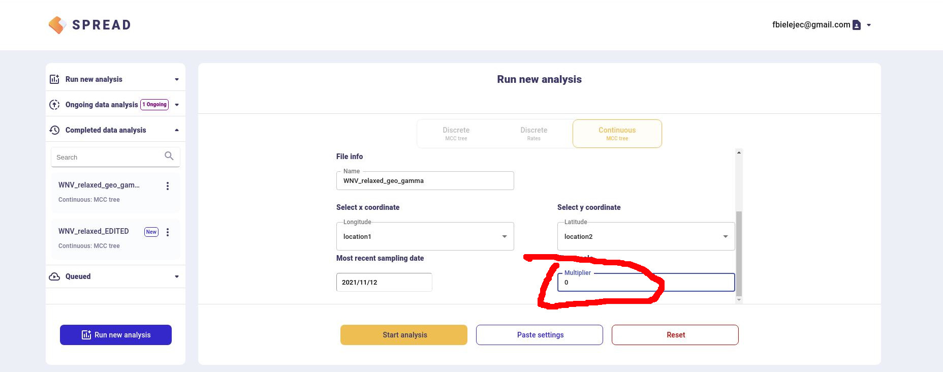 [UI] upload input validation · Issue #109 · phylogeography/spread · GitHub