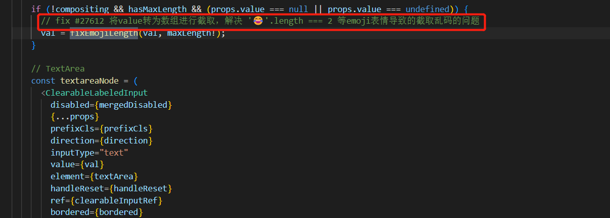 antd input输入emoji长度不一致 · Issue #37733 · ant-design/ant-design · GitHub