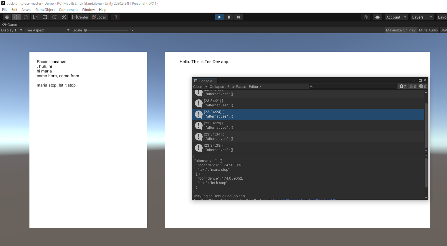Add Voice Control · Openviva Openviva Unity · Discussion 20 · Github