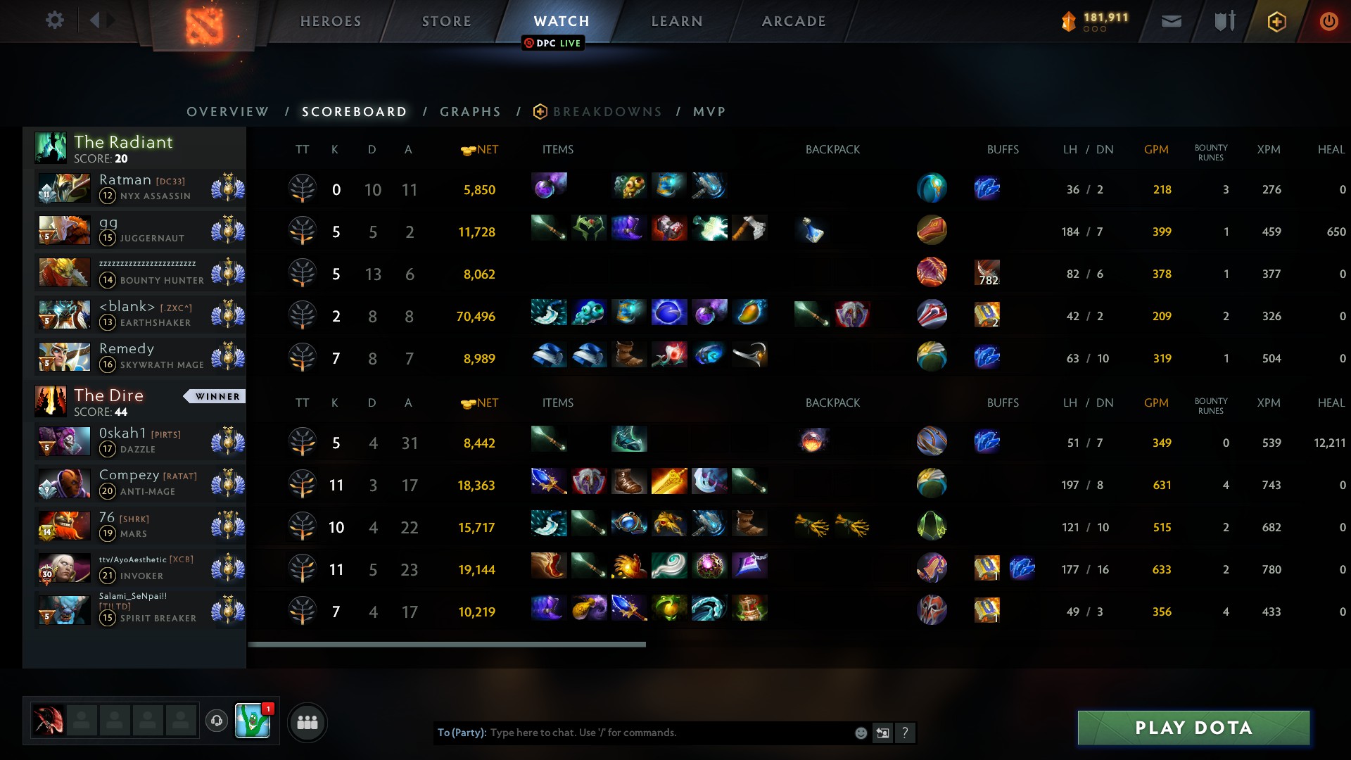 Post Game Screen adding 65k net worth · Issue #7594 · ValveSoftware ...