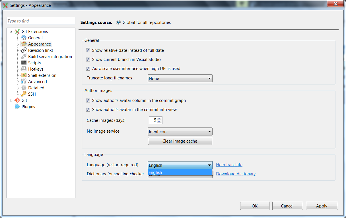Translations Are Missing In V3 1 Portable Version · Issue 6572 · Gitextensions Gitextensions