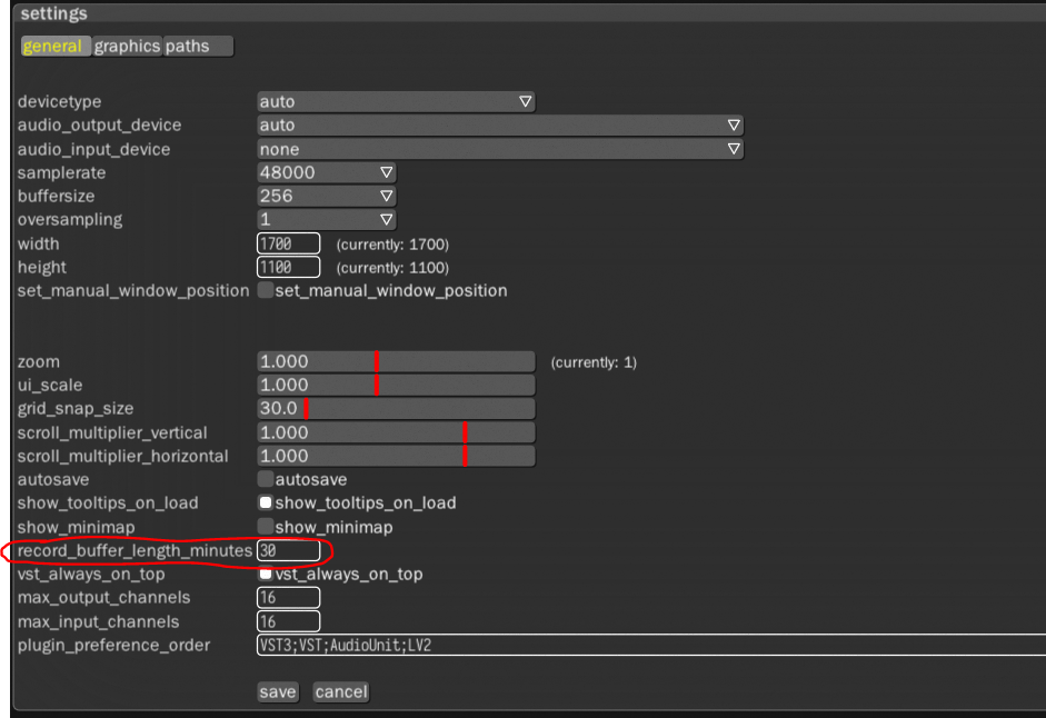 I would like to have some control over this 30 minute buffer. · Issue #961 · BespokeSynth ...