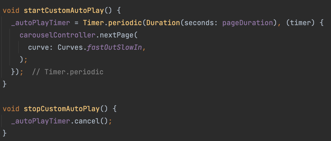 How to change the "autoPlayInterval" dynamically ? · Issue #385 · serenader2014/flutter_carousel ...