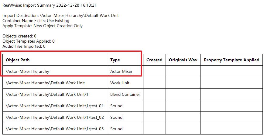 it cannot be exported to Wwise,If Actor Mixer is selected for Object Type, · Issue #2 ...