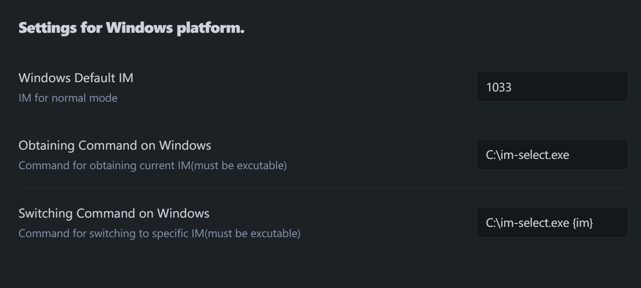 window下设置 · Issue #9 · ALONELUR/vim-im-select-obsidian · GitHub