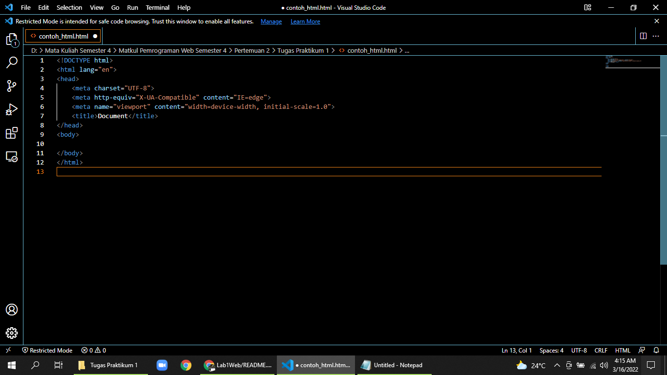 GitHub - MrAding/Lab1Web: Tugas Pemrograman Web Pertemuan 2