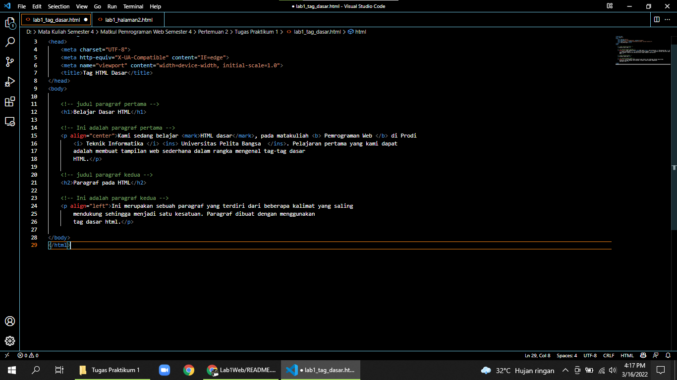 GitHub - MrAding/Lab1Web: Tugas Pemrograman Web Pertemuan 2