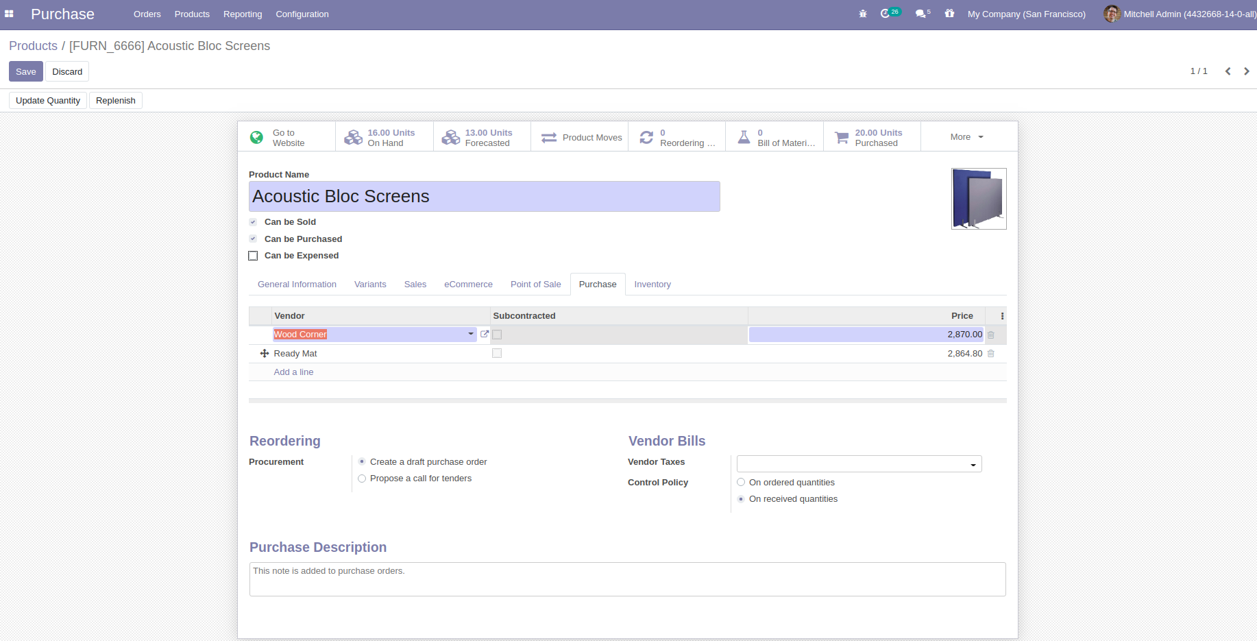 [14.0] Product: Can't manually add product_name and product_code field ...