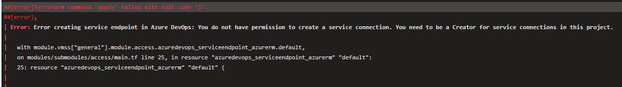 azuredevops_serviceendpoint_azurerm fails when using $(System.AccessToken) in DevOps pipeline ...
