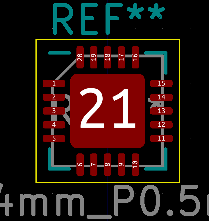 Add QFN-20 with EP2.7x2.7mm (!1475) · Merge requests · KiCad / KiCad ...