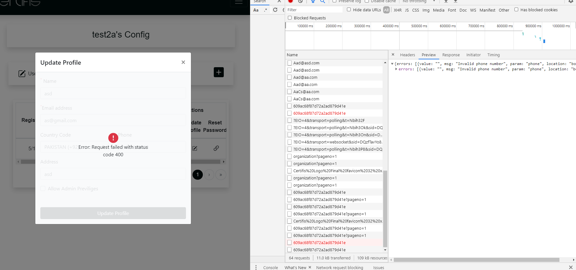 User validation bug(create,update) · Issue #75 · MuhammadRafay151/E-CERT-FRONT-END · GitHub