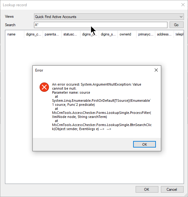 Object ID search no longer working? · Issue #13 · MscrmTools/MsCrmTools.AccessChecker · GitHub