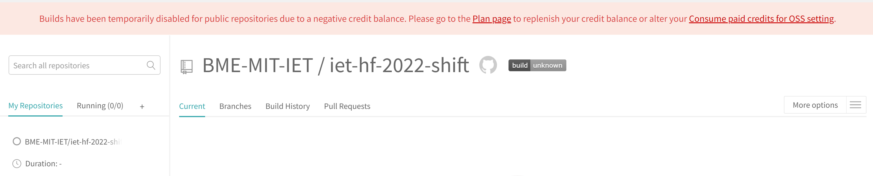 Integrate Travis CI · Issue #2 · BME-MIT-IET/iet-hf-2022-shift · GitHub