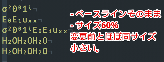 上付き、下付き文字の大きさを少し大きくする · Issue #22 · miiton/Cica · GitHub