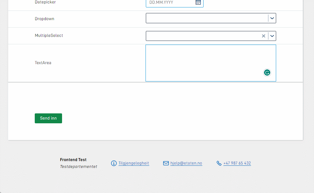 Count And Give Feedback On The Number Of Characters Left In Textarea · Issue 565 · Altinn App