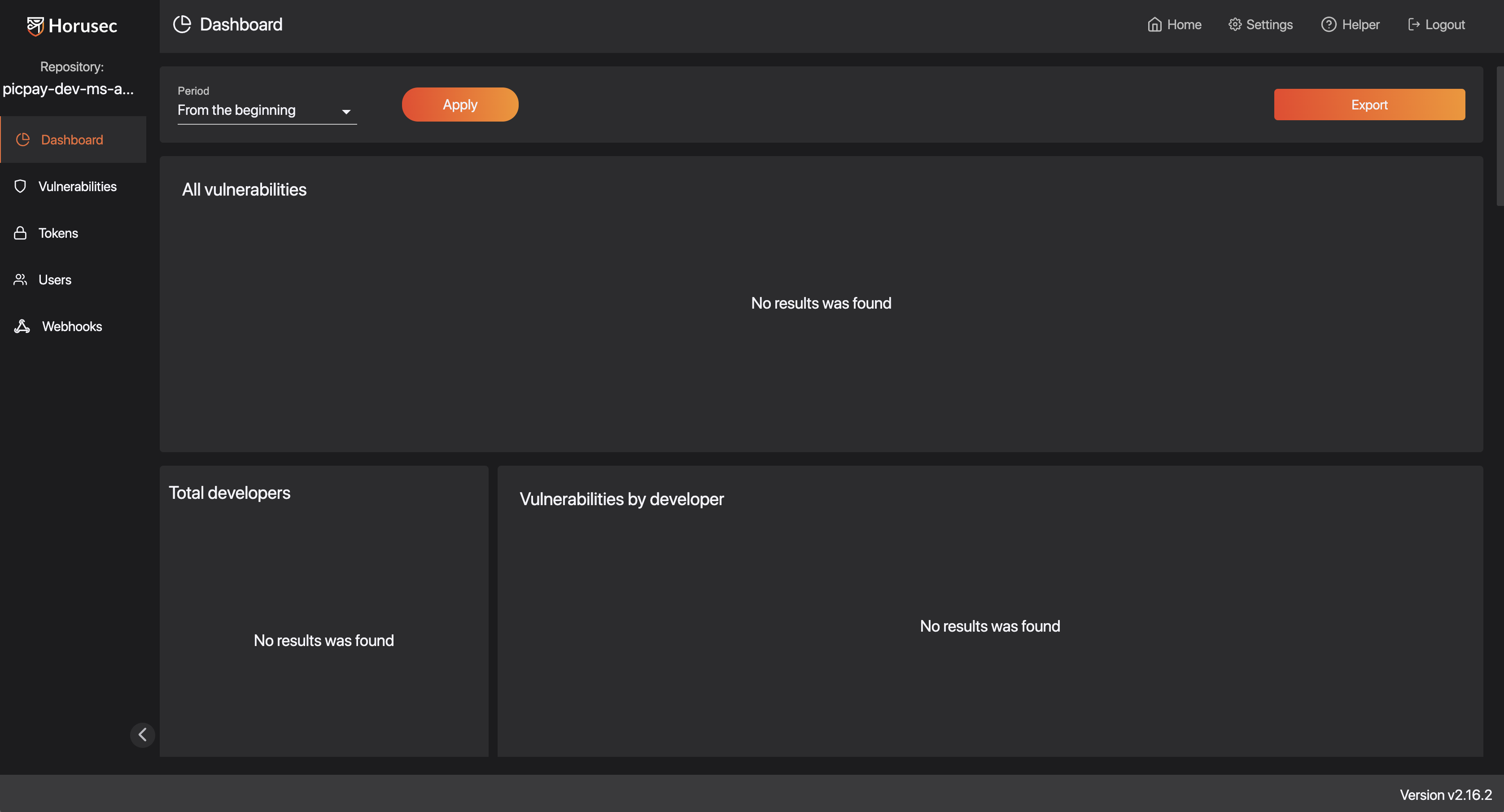 Dashboard docker image all-in-one does not update · Issue #1080 · ZupIT/horusec · GitHub