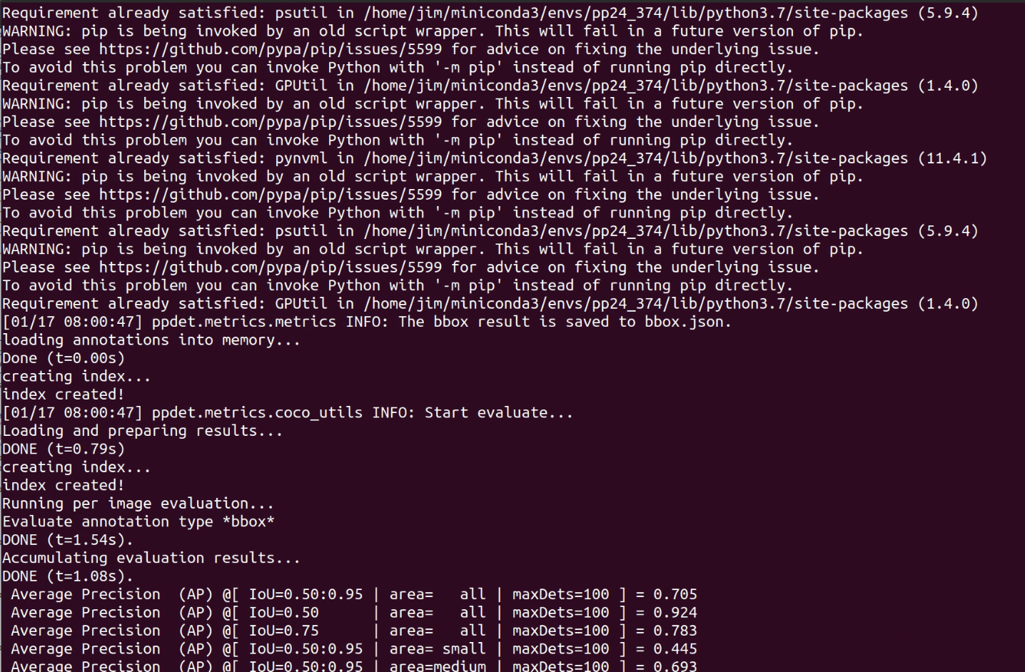 PPYOLOE模型auto_compression后，use_static=True，但是推理过程有几百条notice和warning，导致推理时长10分钟？ · Issue #1637 ...