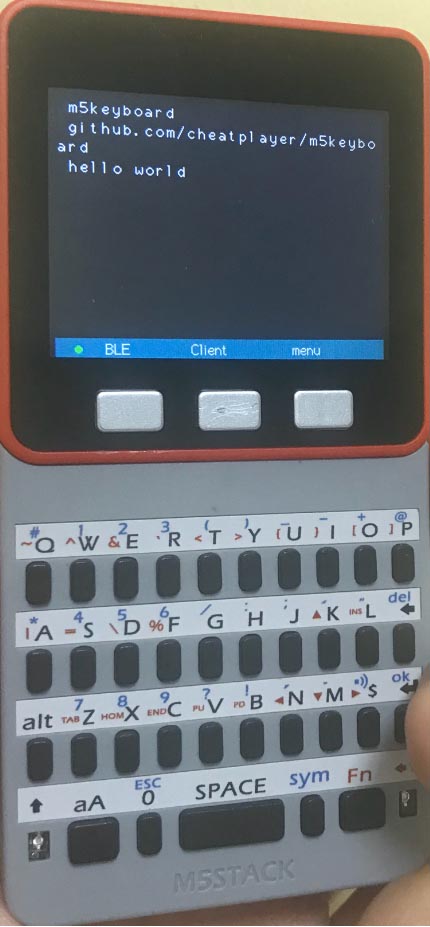 GitHub - cheatplayer/m5keyboard: M5Stack Bluetooth KeyBoard