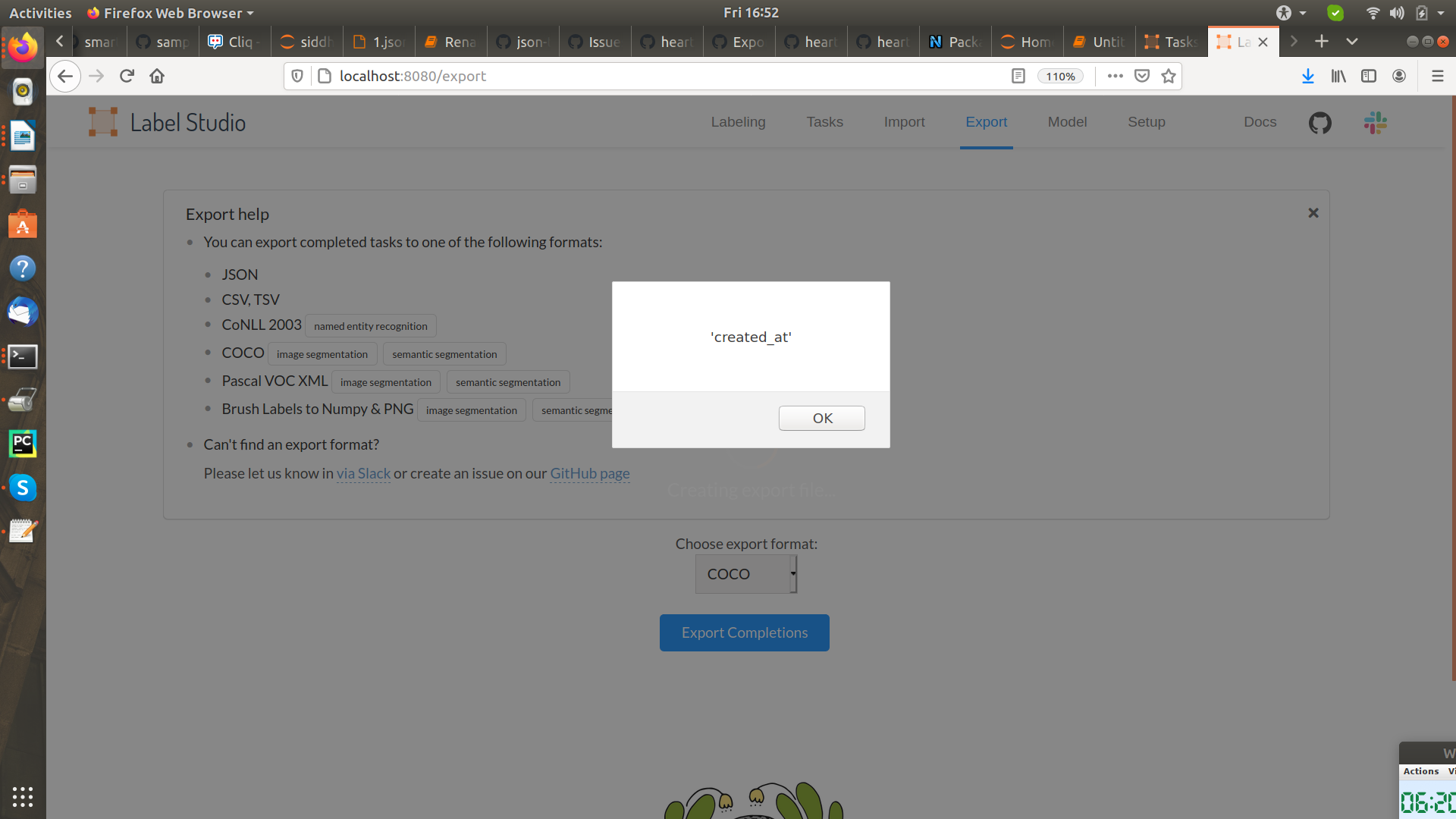 KeyError: 'created_at' · Issue #510 · HumanSignal/label-studio · GitHub