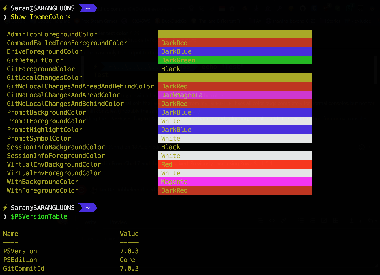 Cmder text color · Issue #129 · JanDeDobbeleer/oh-my-posh2 · GitHub
