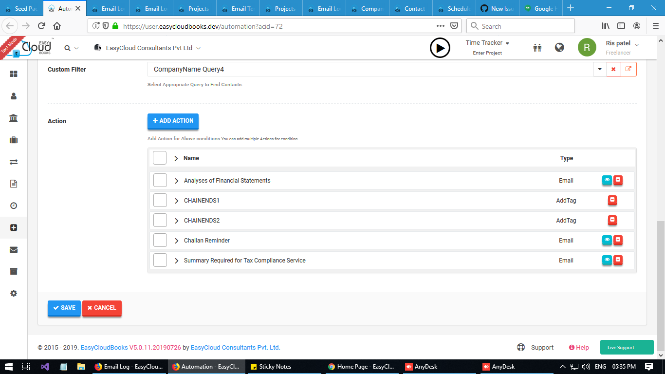 Seeded five action but importer received 4 actions. · Issue #615 · EasyCloudConsultants ...