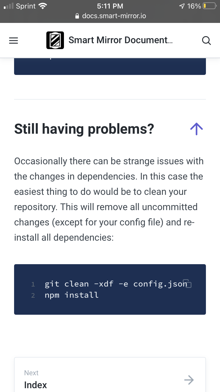 No config file · Issue #2181 · MagicMirrorOrg/MagicMirror · GitHub