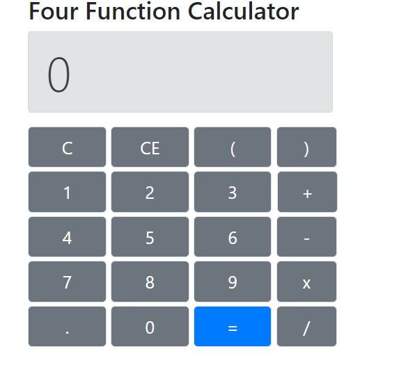 GitHub - GokulManoharan/Four-Function-Calculator: A four function ...