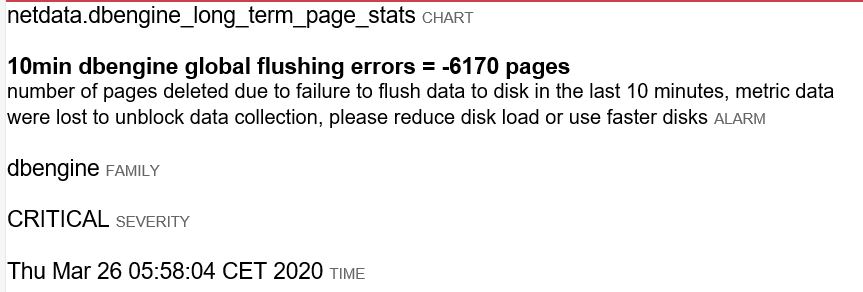 Repeated dbengine global flushing errors for statsd · Issue #8384 · netdata/netdata · GitHub