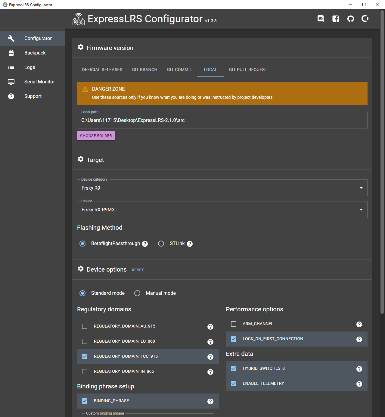R9MX shows linked but no telemetry signal · Issue #1318 · ExpressLRS/ExpressLRS · GitHub