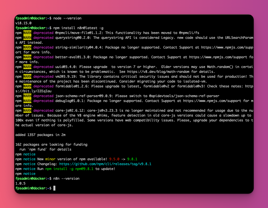 npm installation fails with Node.js 18 or 19 · Issue #6740 · n8n-io/n8n · GitHub