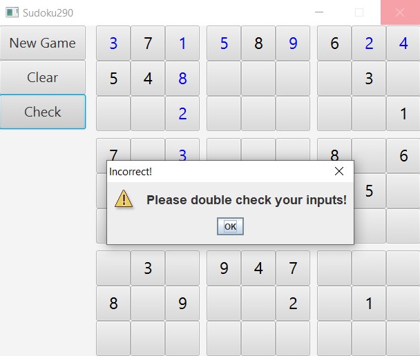 GitHub - DaryaShyroka/Sudoku290: Sudoku game created in Java for CSC290