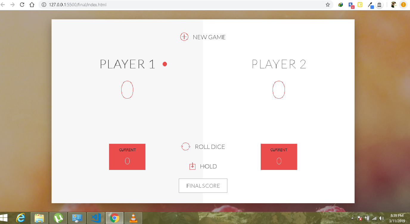GitHub - surksharathi/DOM-Dice-Game-in-JavaScript