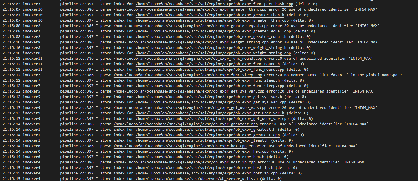 [Question]: how to set ide with clangd or ccls · Issue #1101 · oceanbase/oceanbase · GitHub