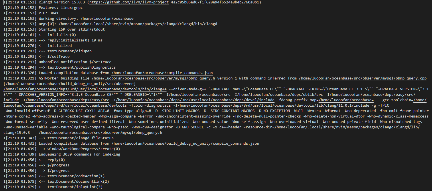 [Question]: how to set ide with clangd or ccls · Issue #1101 · oceanbase/oceanbase · GitHub