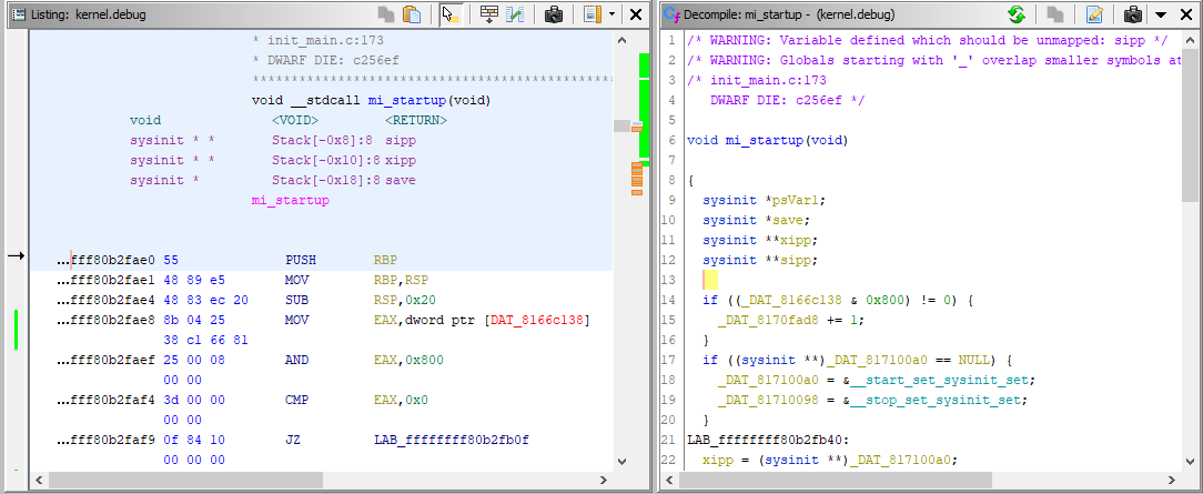 Decompiler ignores listing references · Issue #2419 · NationalSecurityAgency/ghidra · GitHub