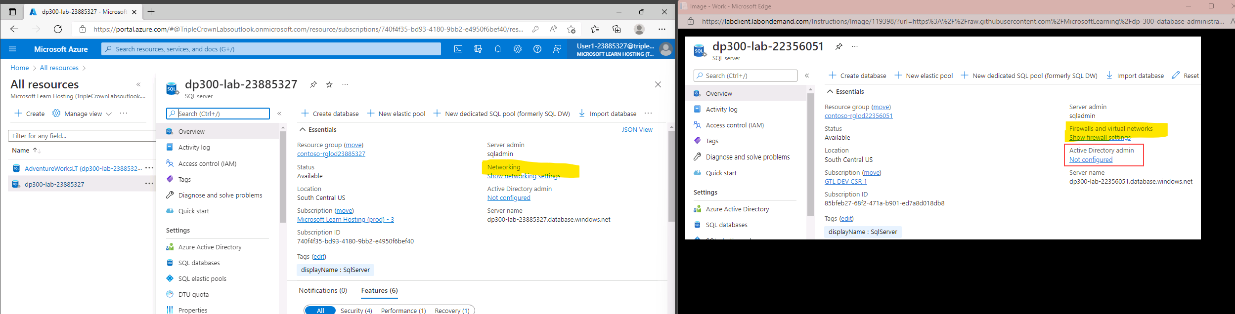 Lab-03-authorize-access-azure-sql-database: improvements to add a AAD ...