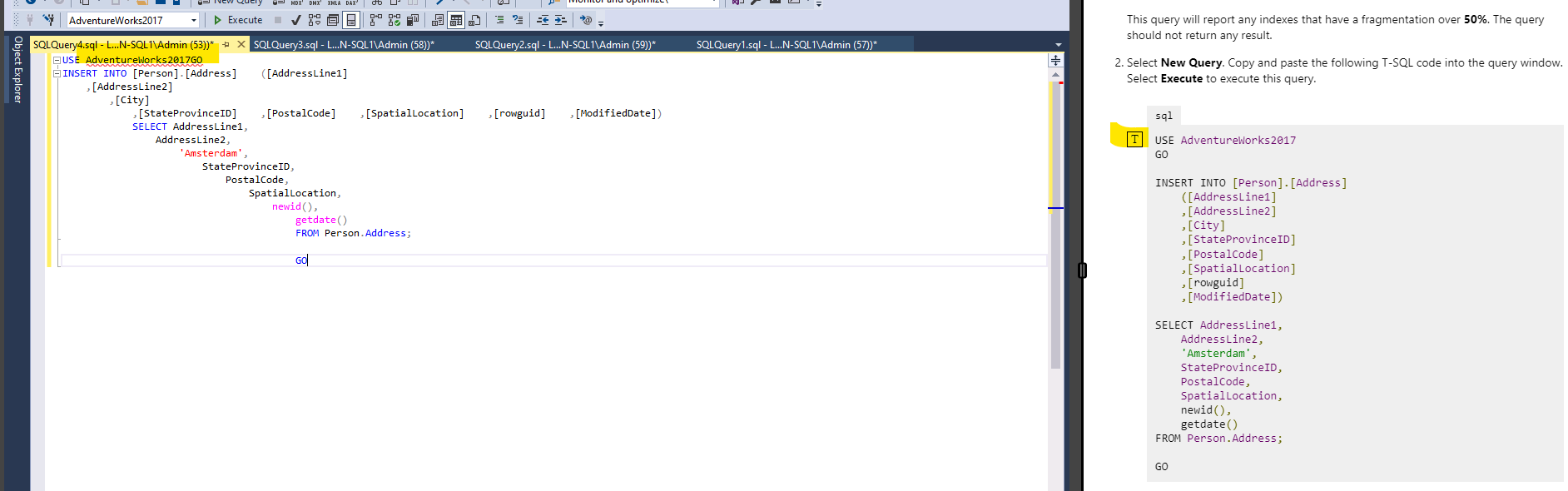Lab-07-detect-correct-fragmentation-issues: query syntax error due to auto-type option · Issue ...