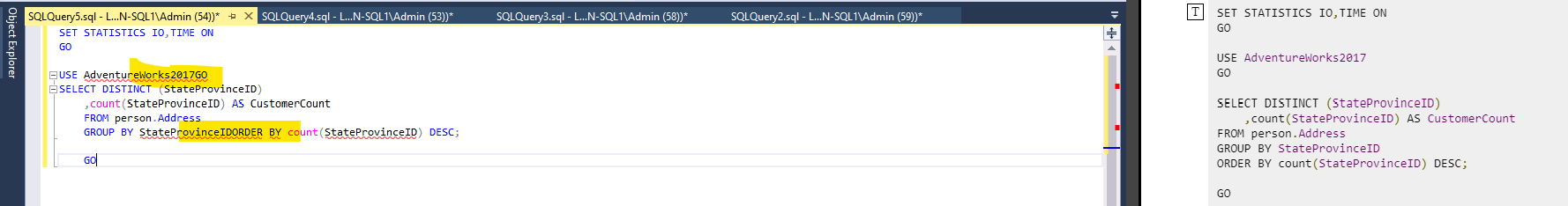 Lab-07-detect-correct-fragmentation-issues: query syntax error due to ...