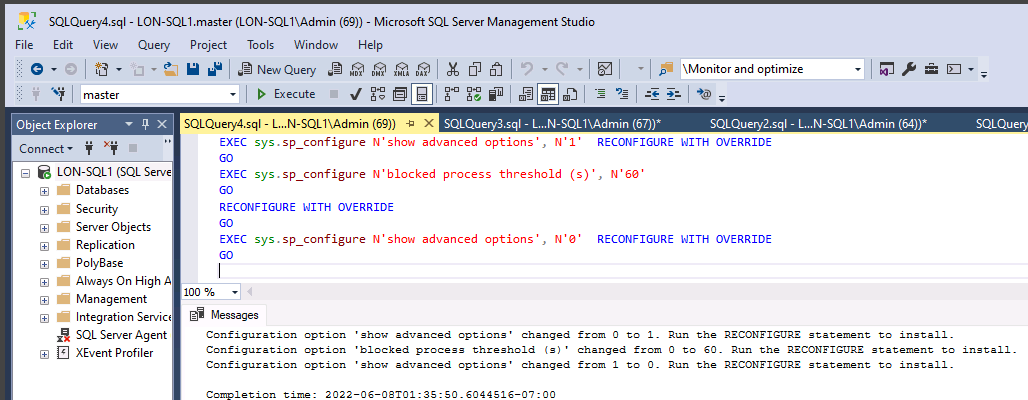 Lab-08-identify-resolve-blocking-issues: script to change advanced ...